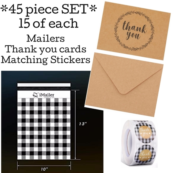 Office | Shipping Supplies 45 Piece Set Thank You Theme | Poshmark